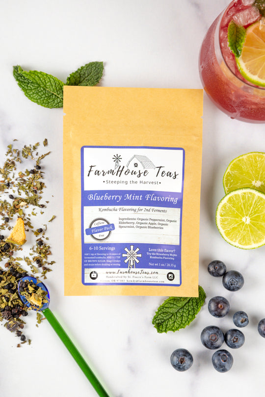Blueberry Mint Kombucha Flavoring – Farmhouse Teas