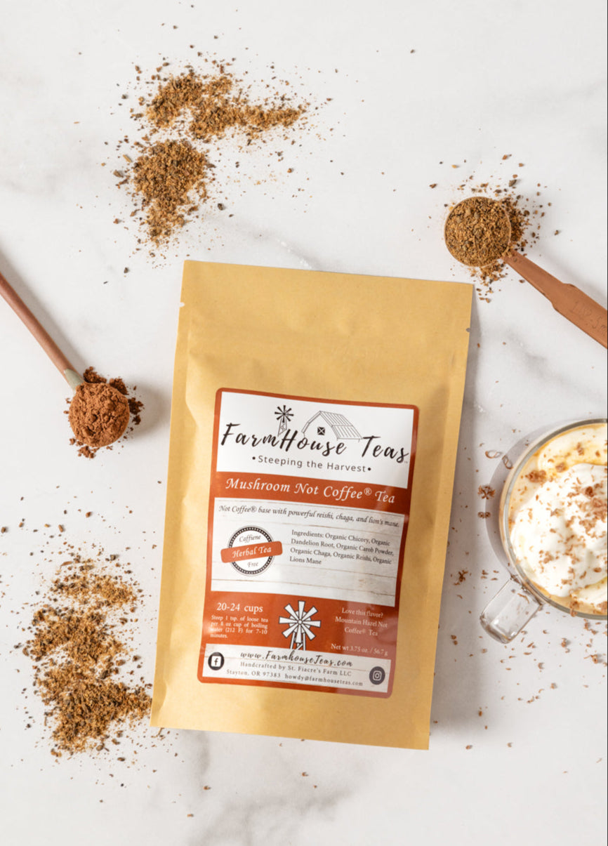 Mushroom NOT Coffee® Herbal Tea – Caffeine-Free Coffee Alternative with ...