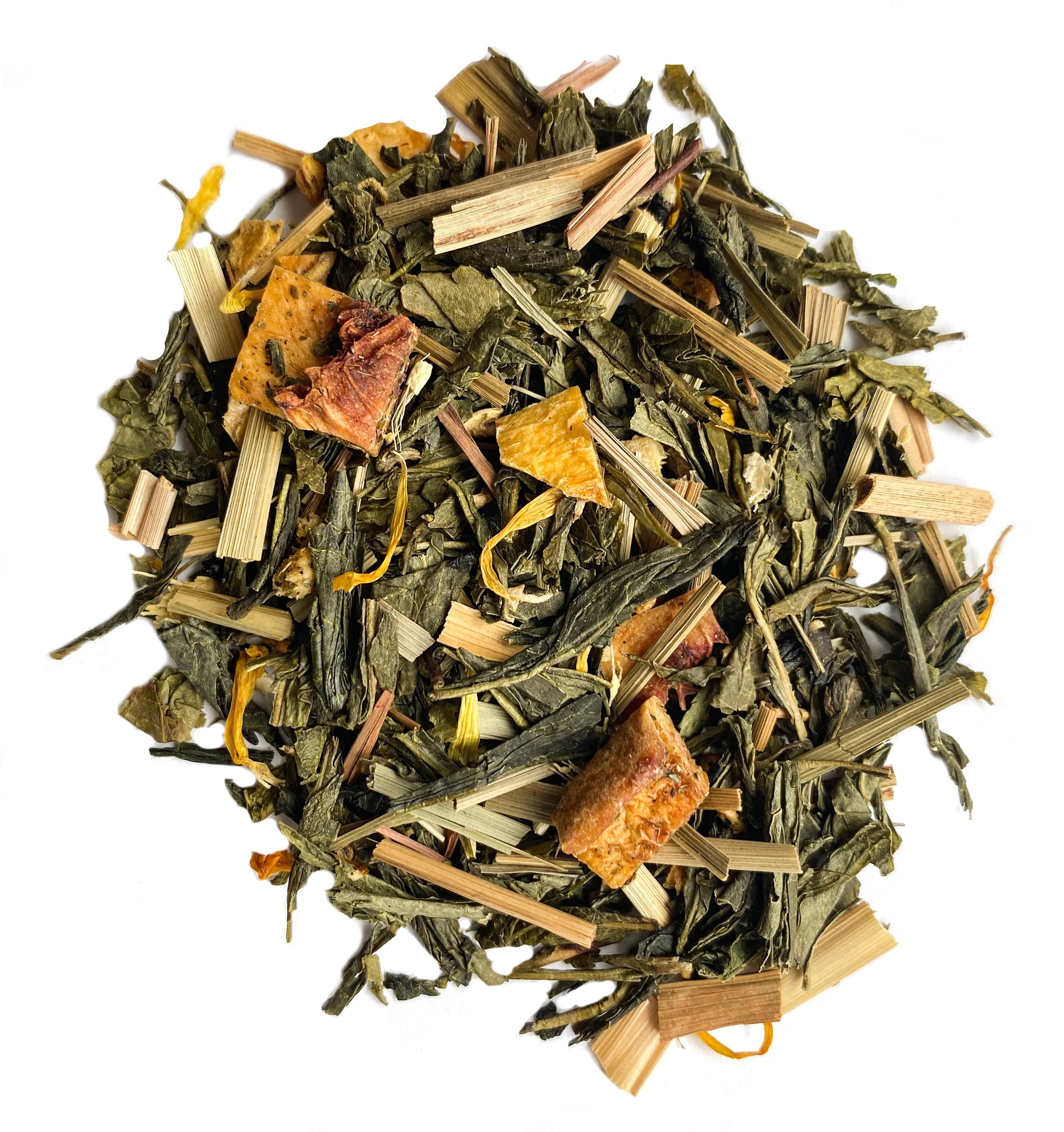 Front Porch Peach Green Tea - Refreshing Sencha Blend – Farmhouse Teas