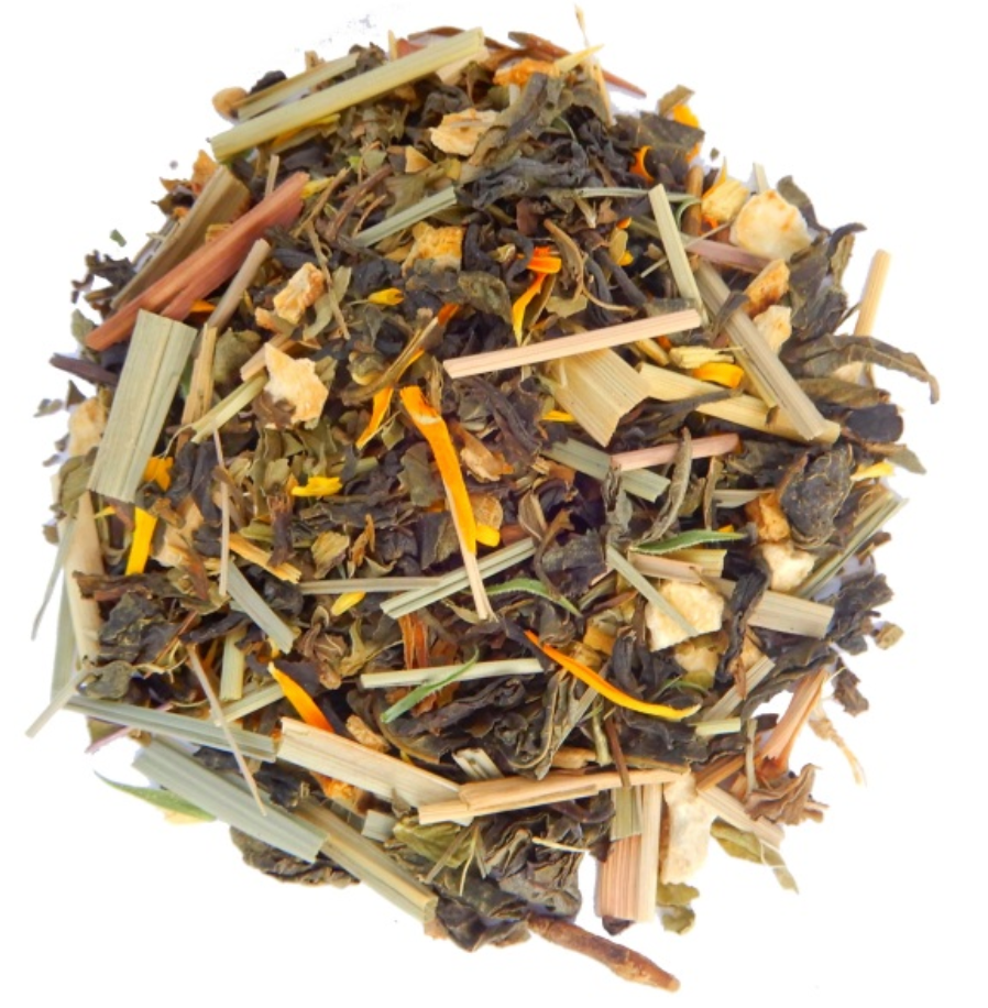 Lemon Ginger Gumption – Loose Leaf Green Tea with Lemon, Ginger & Herbs ...